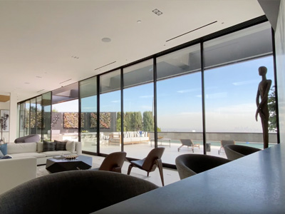 Automatic Multi-Panel Sliding Door Installation - Beverly Hills Residence | American Automatic ...