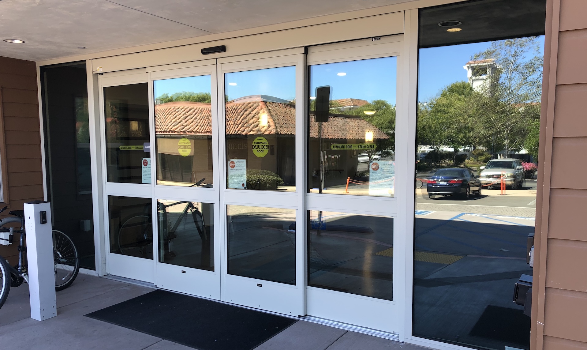 Retrofit Sliding Door Installation - Grace Village Santa Barbara | American Automatic Doors, Inc.